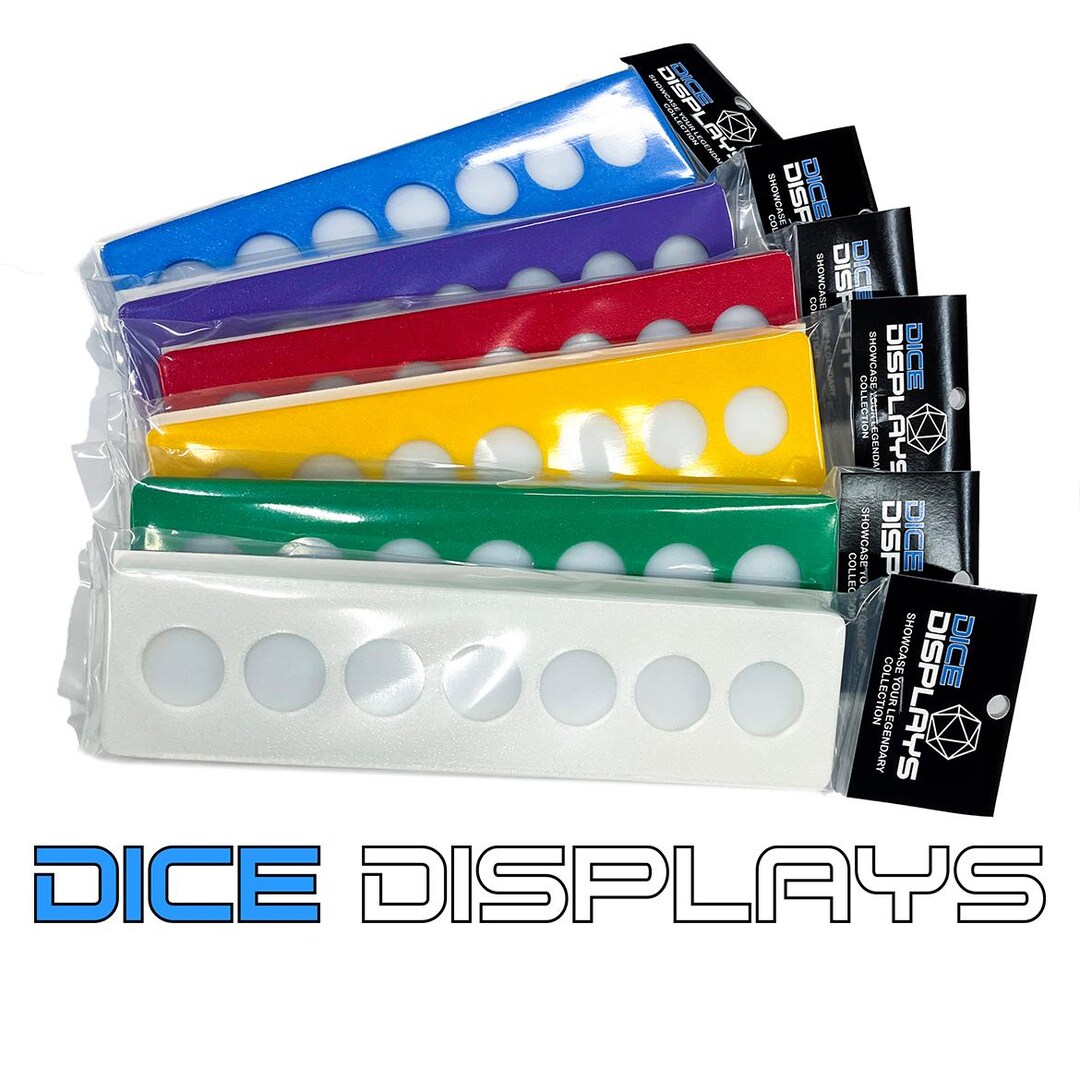 Dice Displays, Dice Set Version - Pick Your Color! - Showcase Your Dice ...