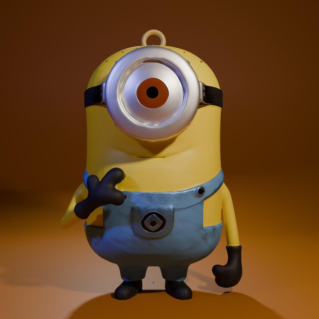 Minions Stuart 3D Printable Figure & Keychain | Despicable Me ...