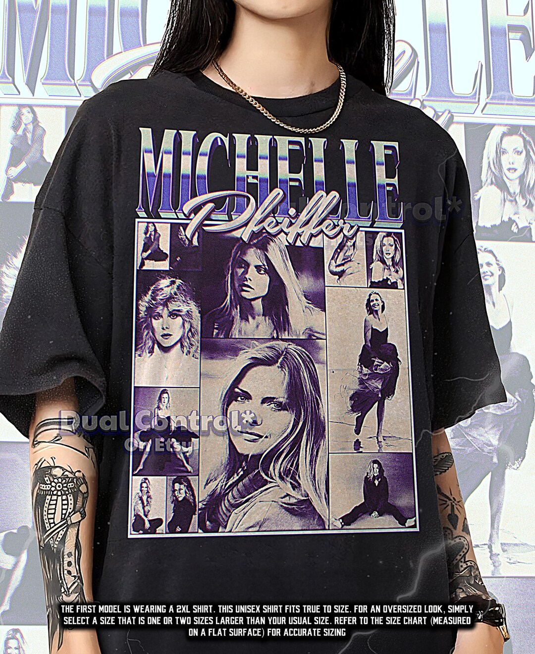Michelle Pfeiffer T-shirt, Vintage Actress Star Legend Performer Tee ...