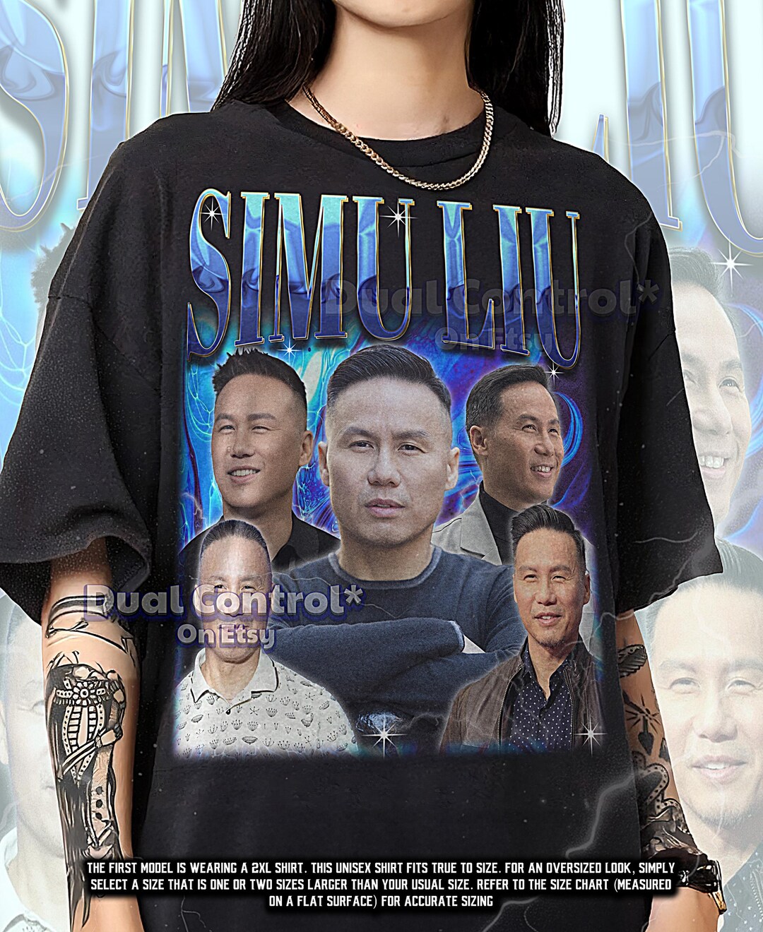 Simu Liu T-shirt, Vintage Actor Star Comedy Celebrity Performer Tee ...