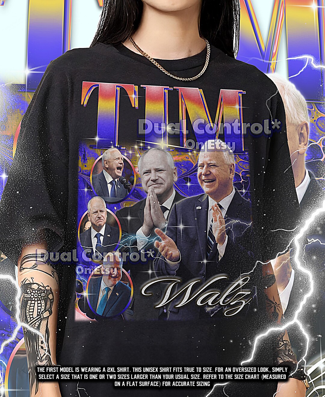 TIM WALZ Vintage Shirt, Tim Walz Retro 90s Tshirt, Tim Bootleg Tee, Tim ...