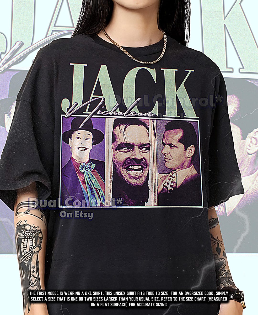 Jack Nicholson T-shirt, Vintage Actor Star Legend Performer Tee, 90s ...