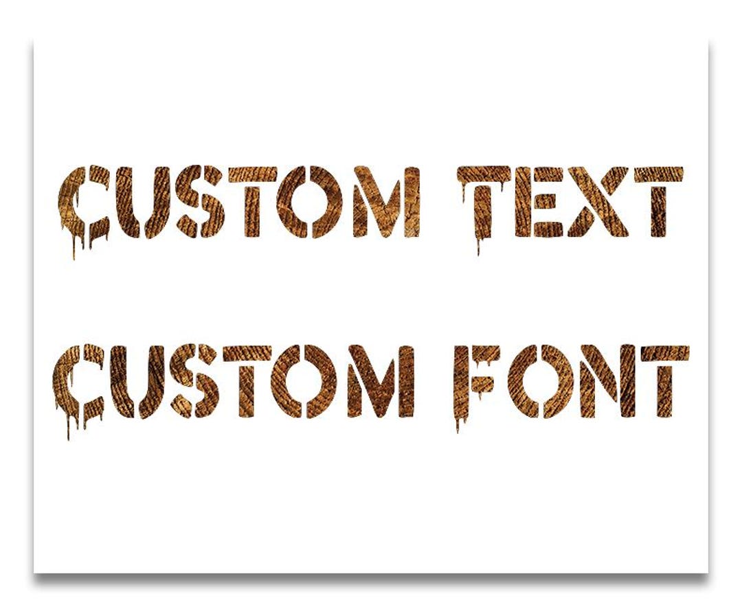 Custom Font Stencil - Reusable Color, Draw, Paint Custom Wall Stencil ...