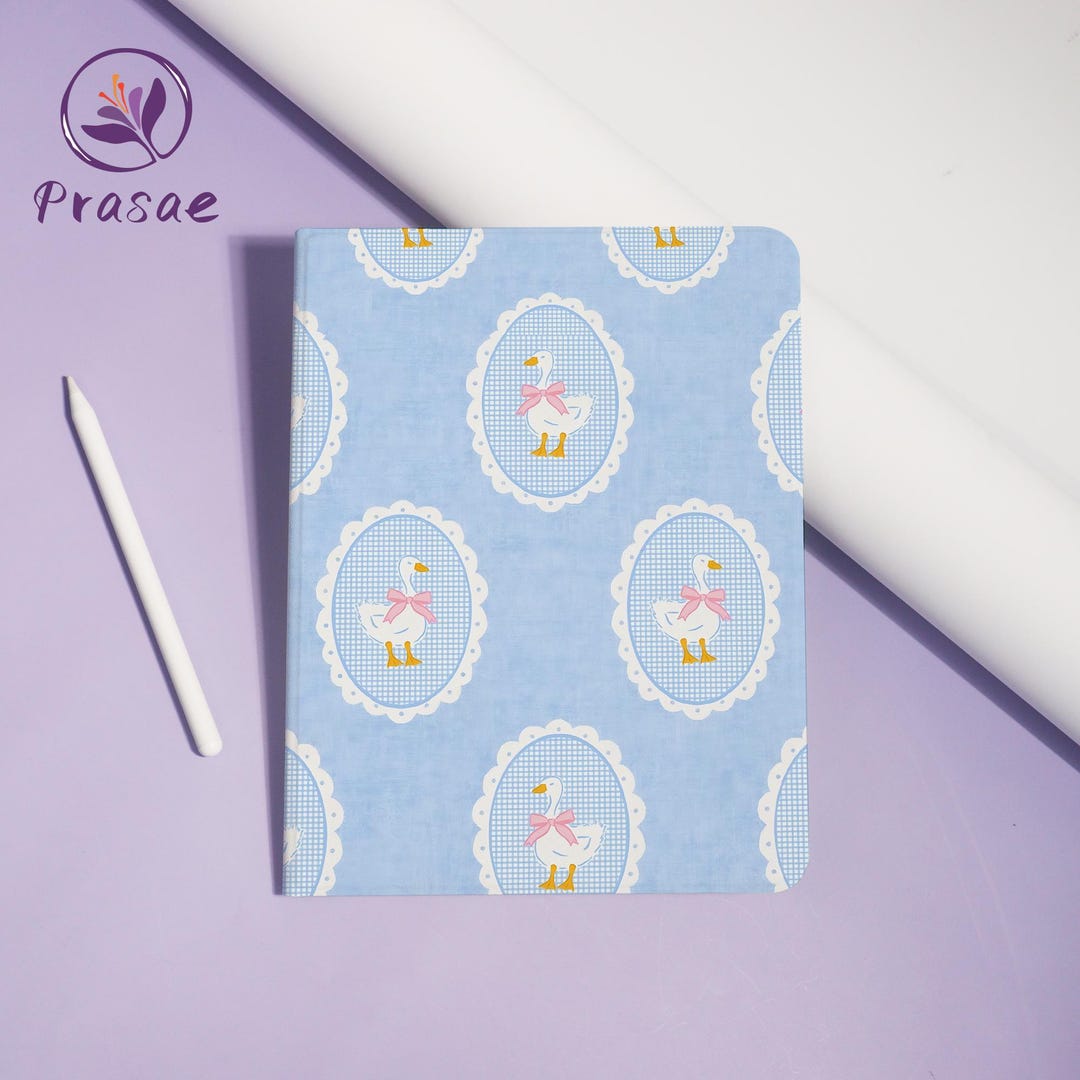 Blue Elegant Duck iPad Case for iPad Air7 11"-2025,ipad A16 Cover,ipad ...