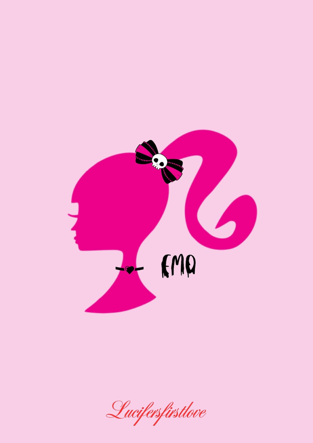 Emo Barbie A4 Print | Gothic Decor - Etsy