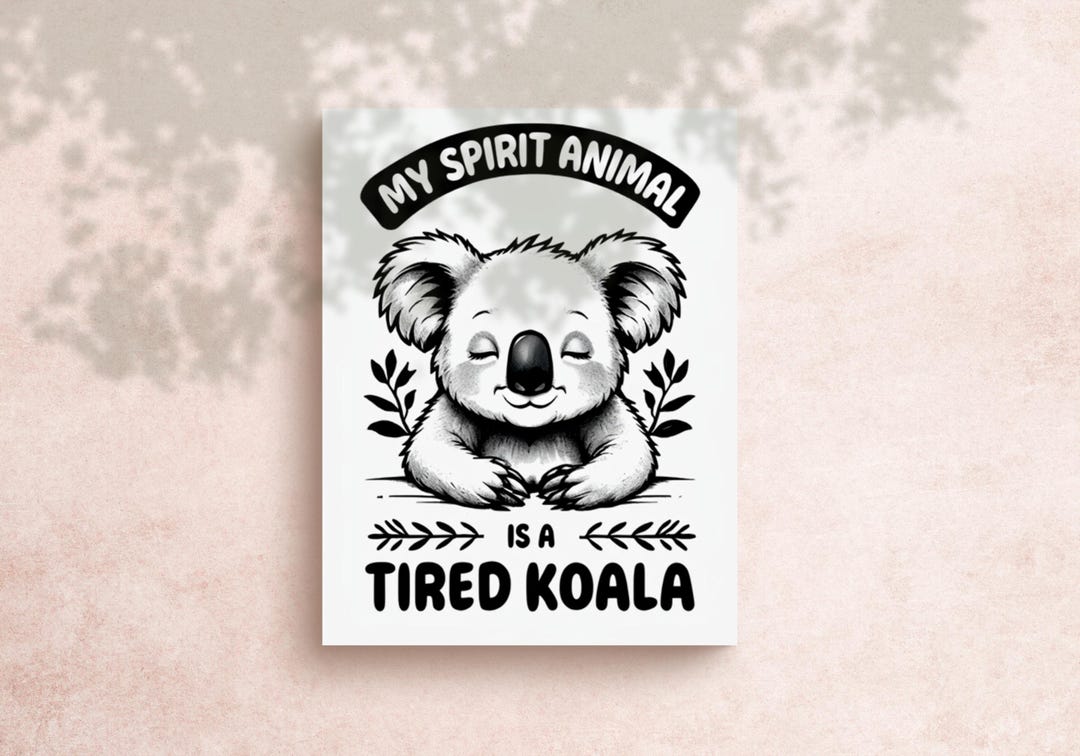 Cute Koala Poster - Etsy