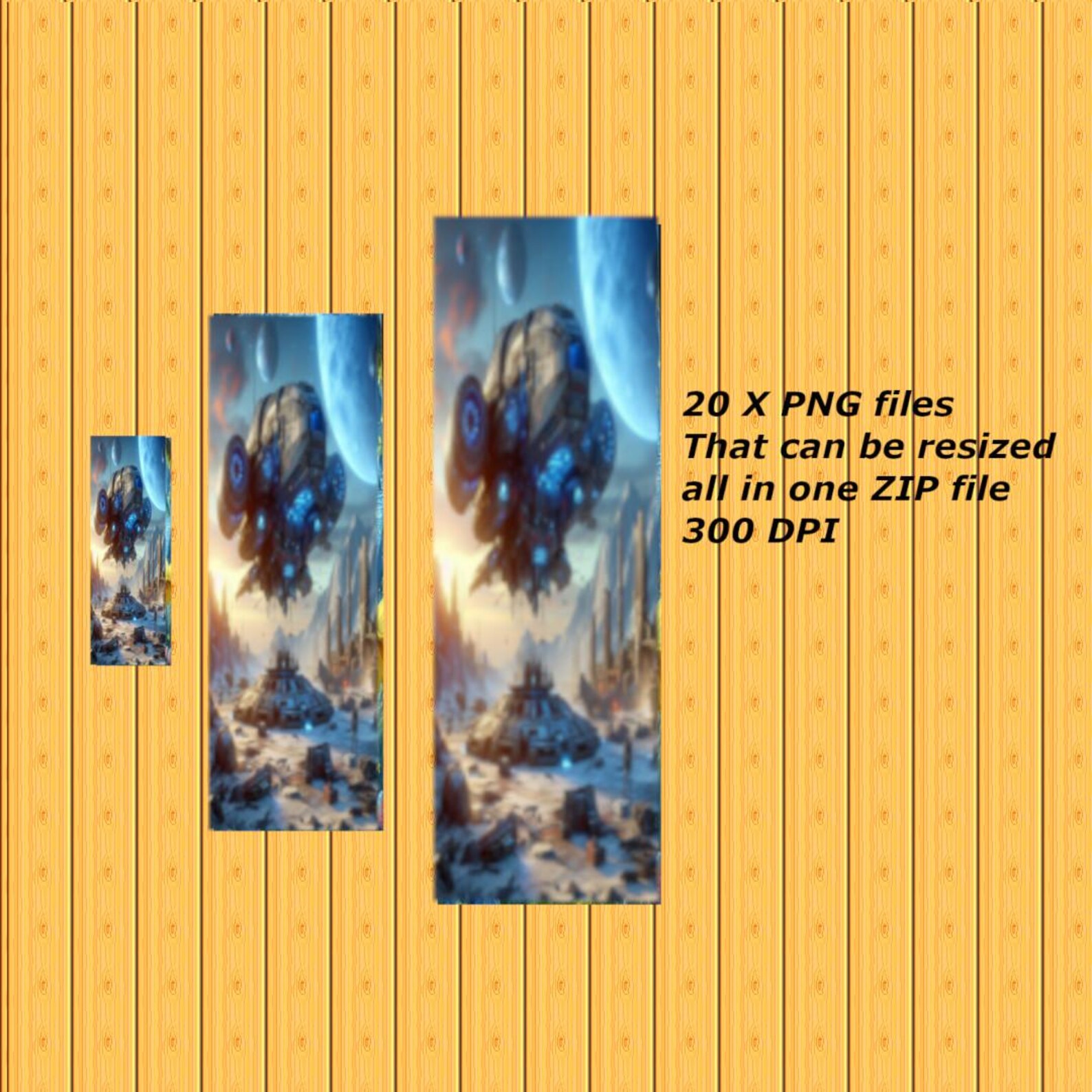 Sci-fi Bookmark Digital Download – Printable Bookmarks – 20 Designs ...
