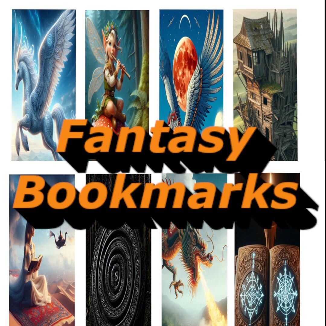 Fantasy Bookmark Digital Download – Printable Bookmarks – 20 Designs ...