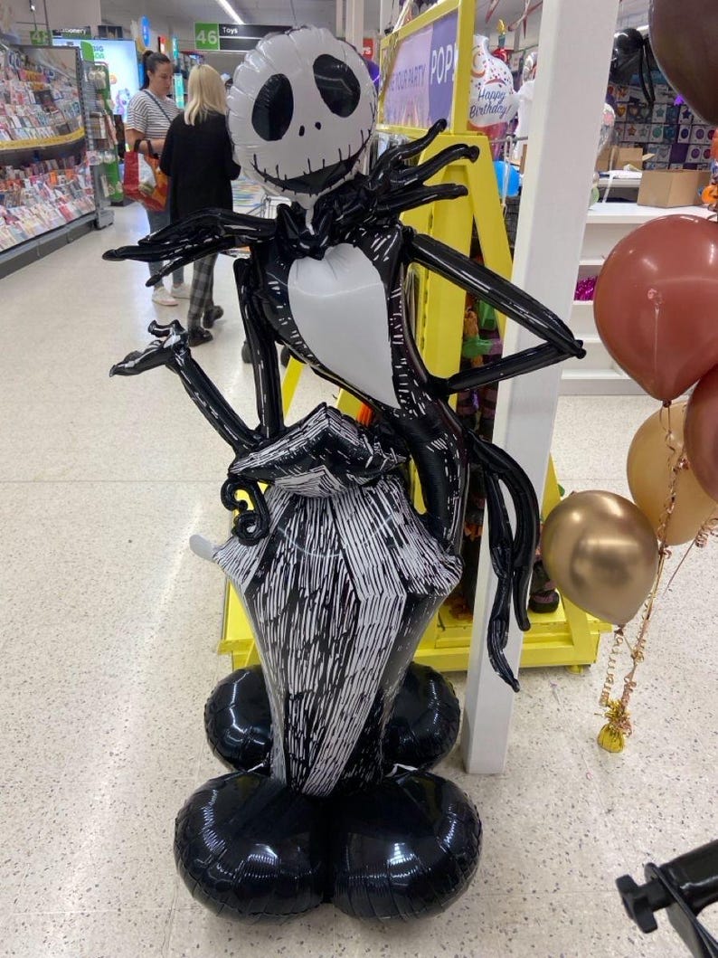 Disney Jack Skellington Party Theme Balloons - Suitable for Birthday ...