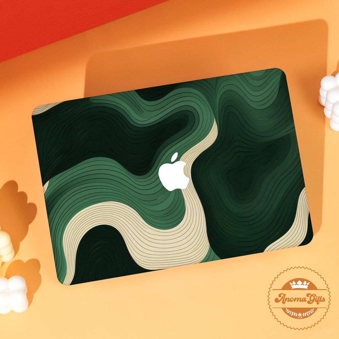 Emerald Fade Whispers Matte Hard New 2025 Laptop Case for MacBook Air ...