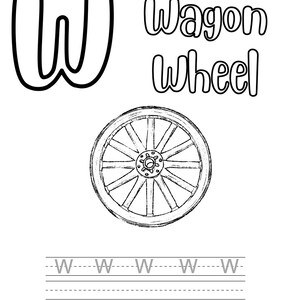 Fun Western A-Z Alphabet Coloring Worksheet, 27 Pages of Interactive ...
