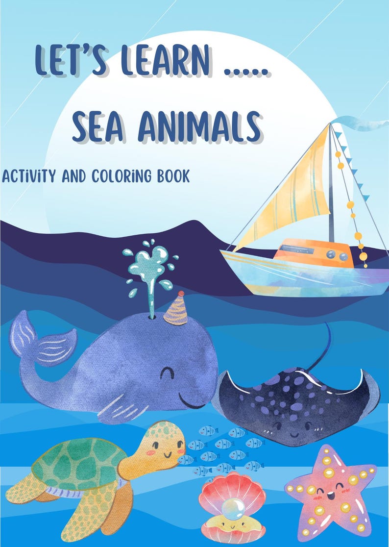 Let's Learn... Sea Animals - Etsy