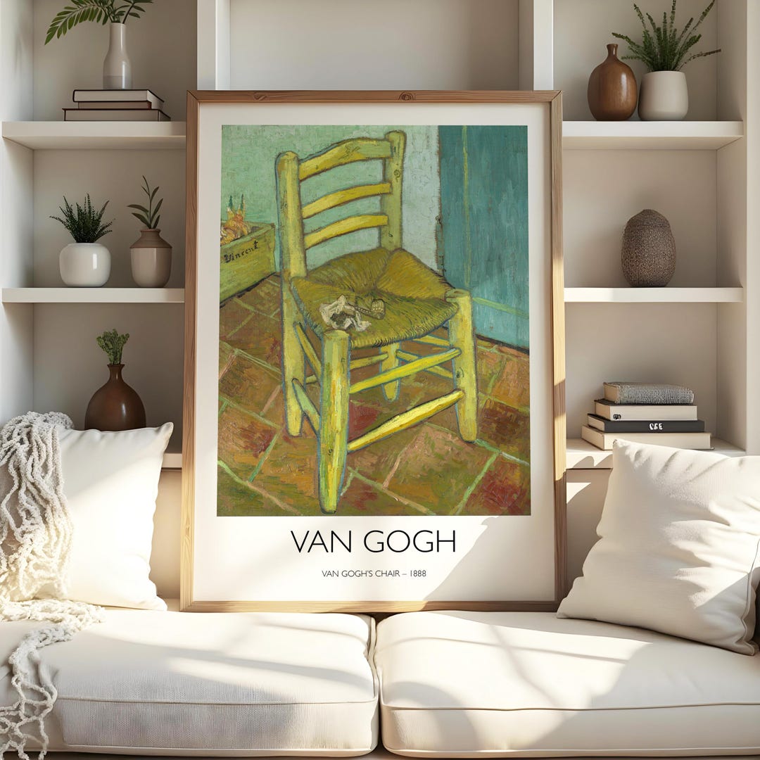 Van Goghs Chair Wall Print - Etsy