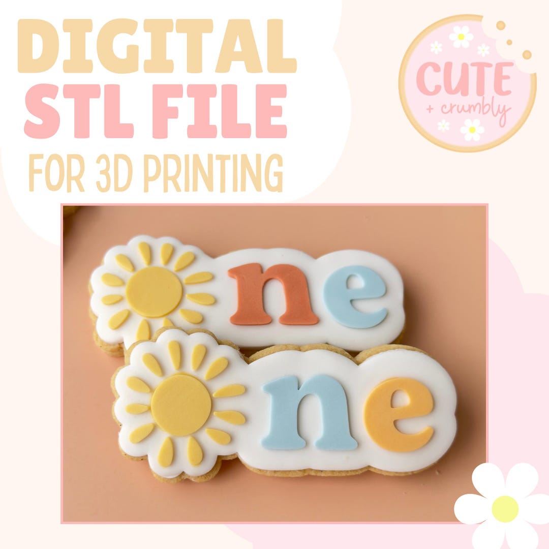Sun One - Cookie Stamp and Cutter DIGITAL STL File - Etsy