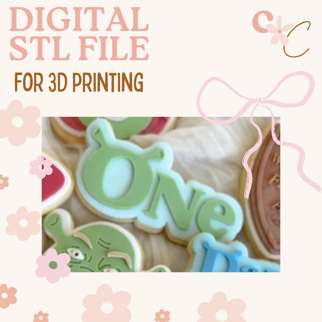 Shrek Ears One Word - Cookie Stamp and Cutter DIGITAL STL File - Etsy