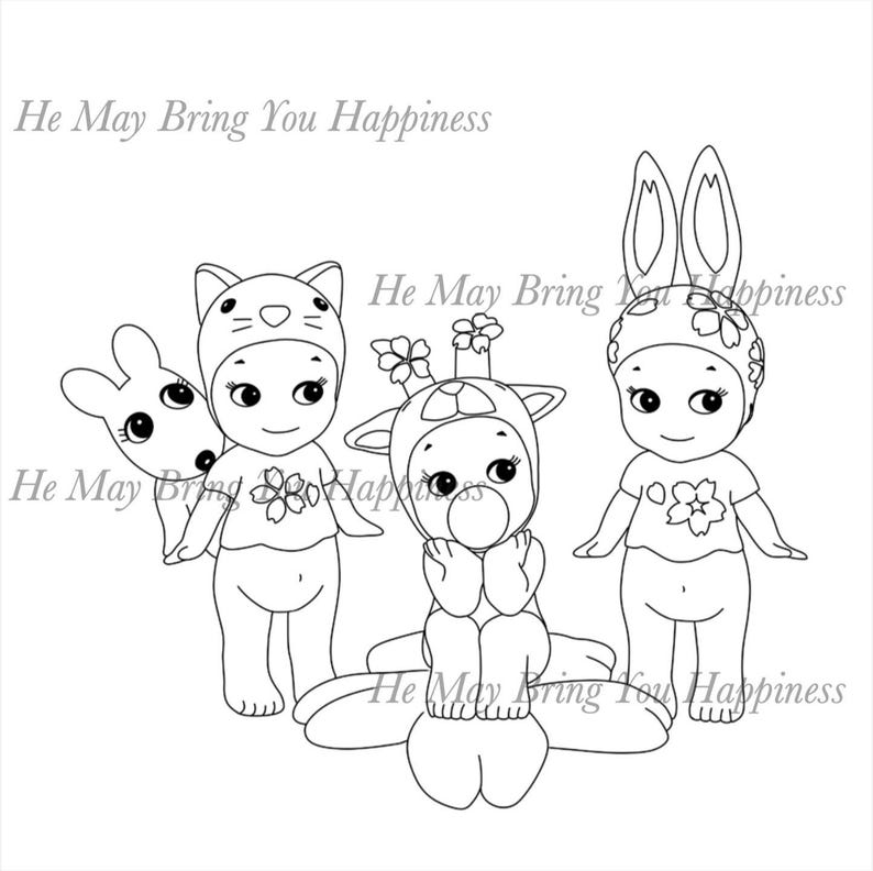 Sonny Angel Colouring Book - Etsy