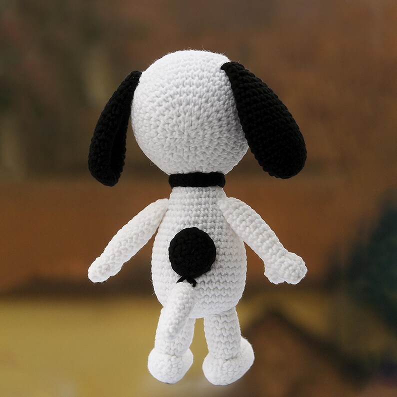 Snoopy Dog Amigurumi Crochet Pattern for Beginners, Knitting Character ...