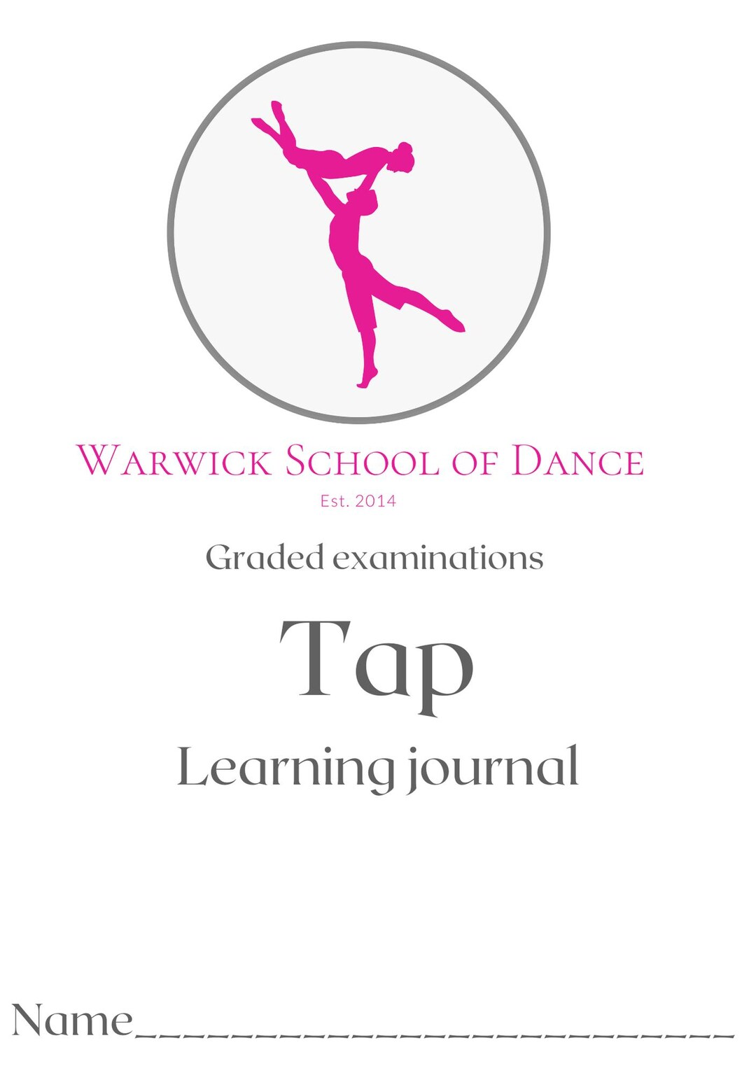 CANVA Template for Dance Learning Journal for ISTD Tap Grades (fully ...