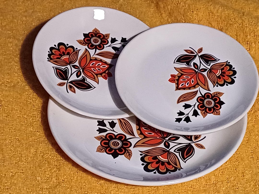 Scarce Bilton’s Pattern & Colourway 1960s 70s Flower Power Ironstone ...