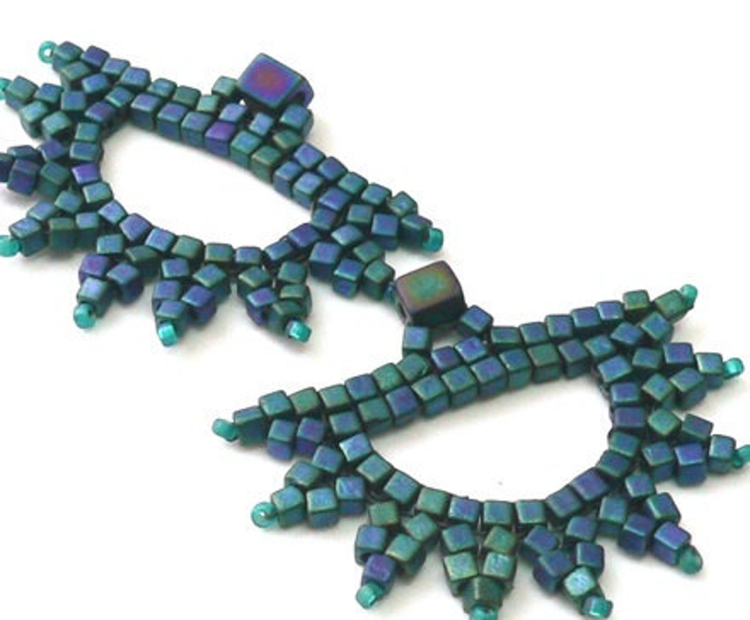 Sunbursts Beadweaving Shape Tutorial for Earrings and Other Designs ...