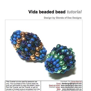 Vida Beaded Bead Fab Femme Collection: Instant Downloadable Pattern PDF ...