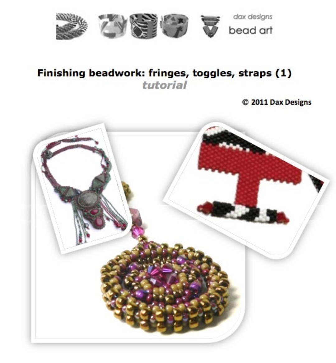 Finishing Beadwork Tutorial for Beginning Beadweavers: Instant ...