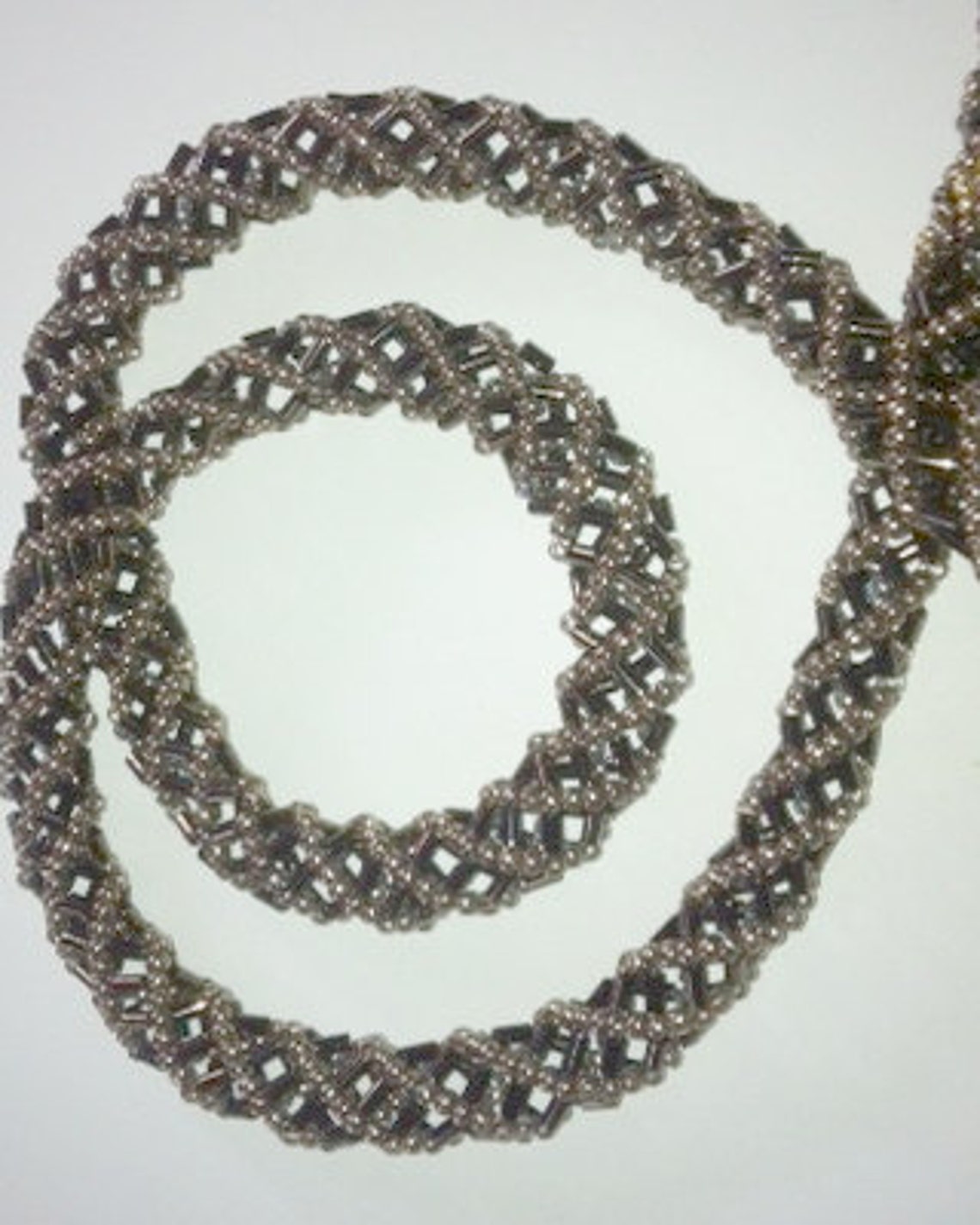 Russian Spiral Beaded Bugle Rope No Step Variation Tutorial: Instant ...