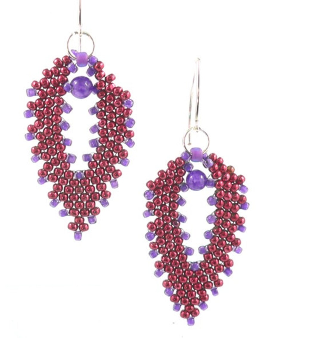 Russian Leaves Peyote Beadweaving Stitch Variation Tutorial ...