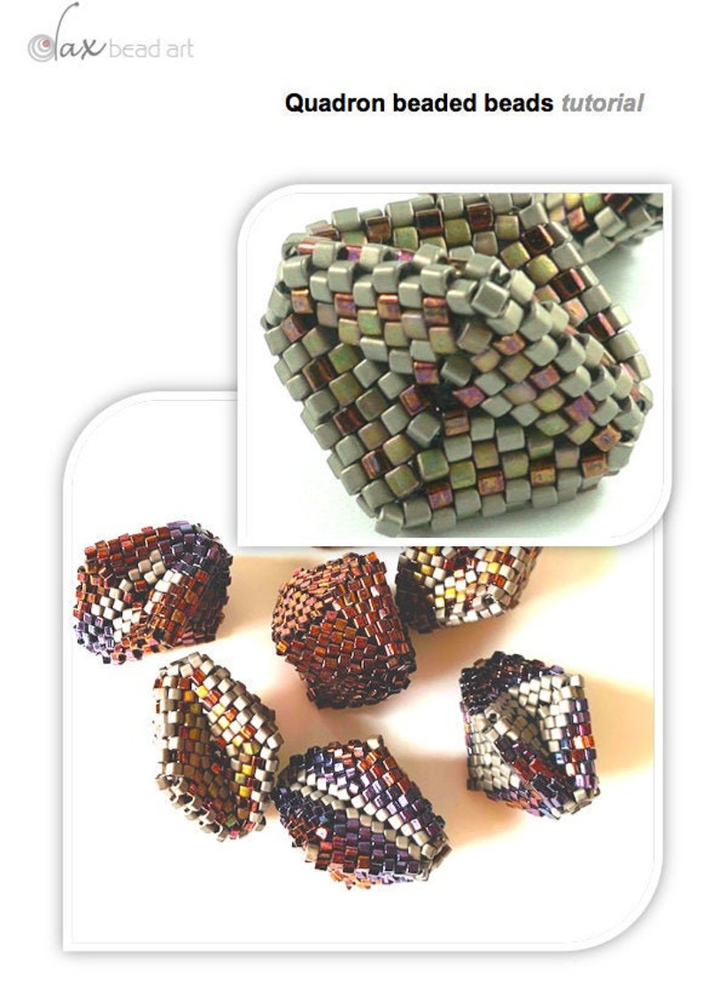 Quadron Beaded Bead Instant Downloadable Pattern PDF File - Etsy