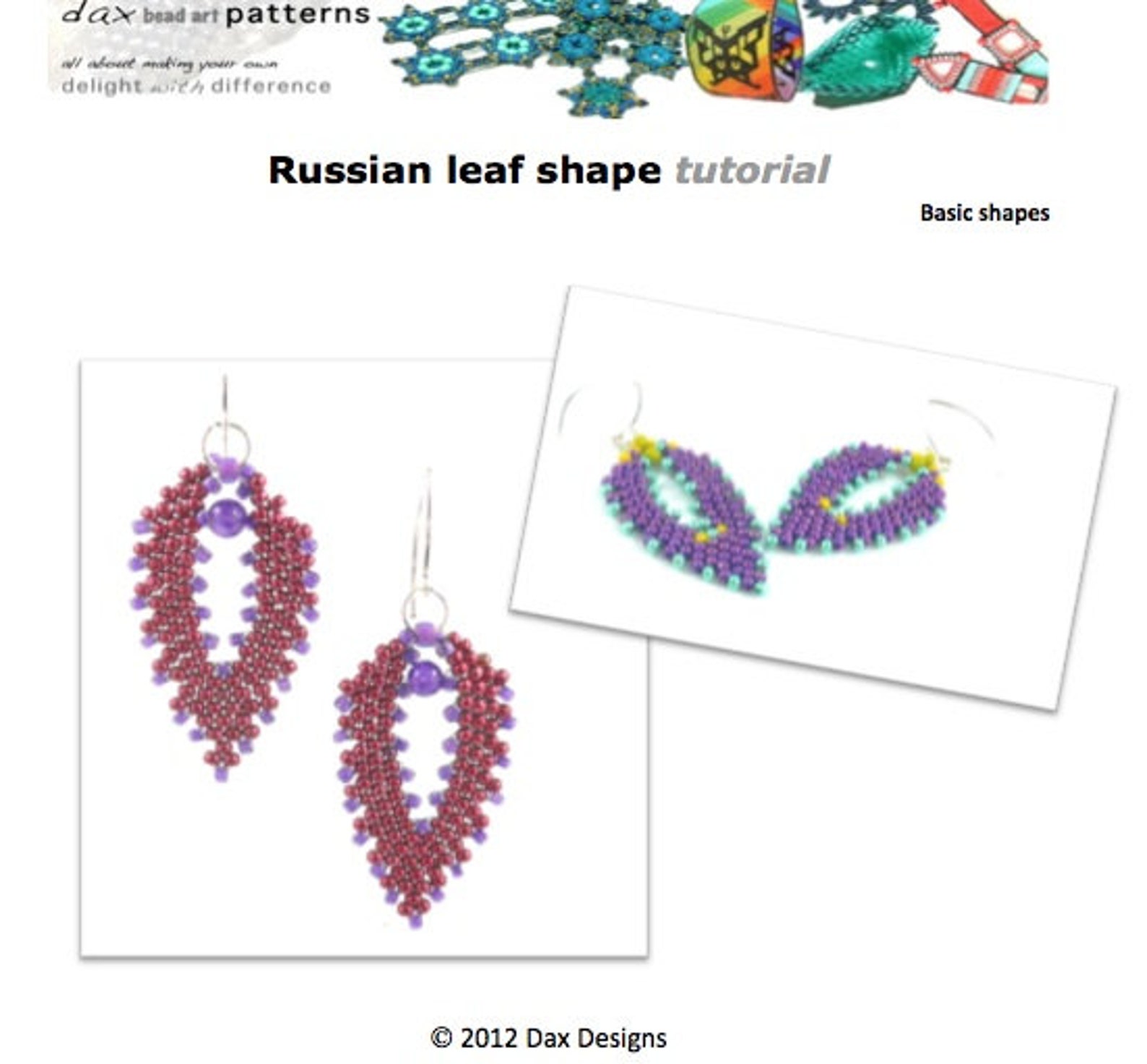 Russian Leaves Peyote Beadweaving Stitch Variation Tutorial ...