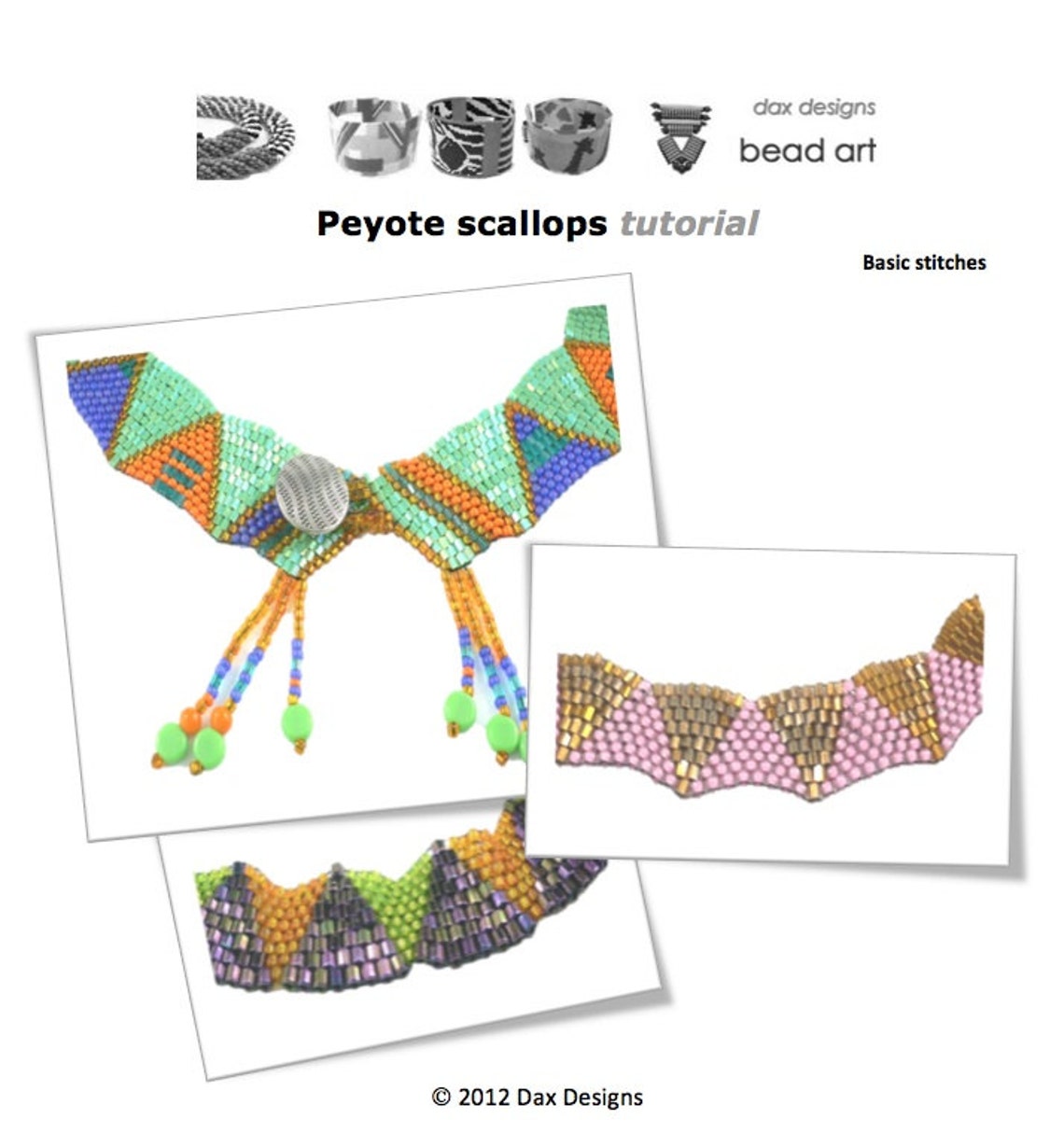 Peyote Scallops Bead Stitch Tutorial and Instructions With Graph ...
