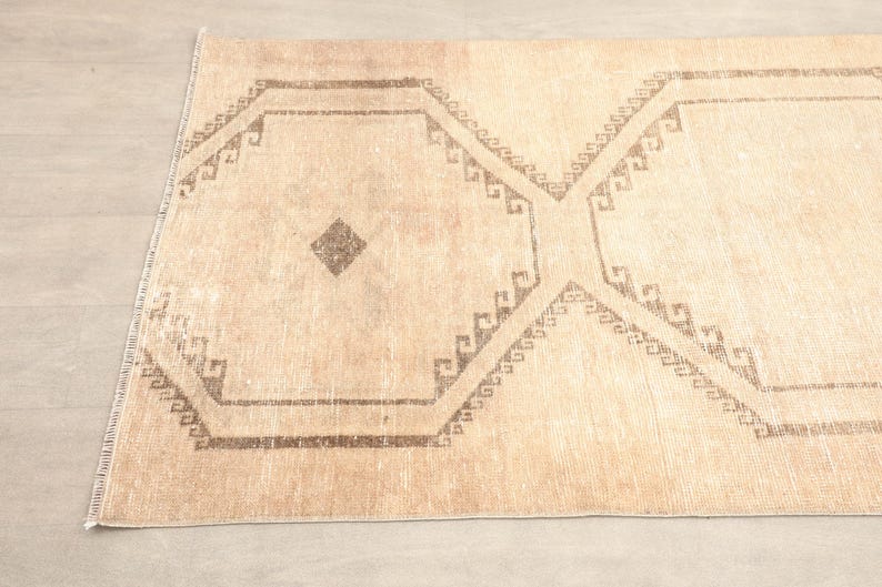 3x12 Beige Brown Runner, Kitchen Runner, Entrway Runner, Vintage ...