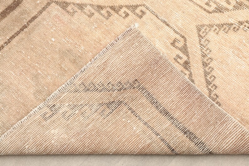 3x12 Beige Brown Runner, Kitchen Runner, Entrway Runner, Vintage ...