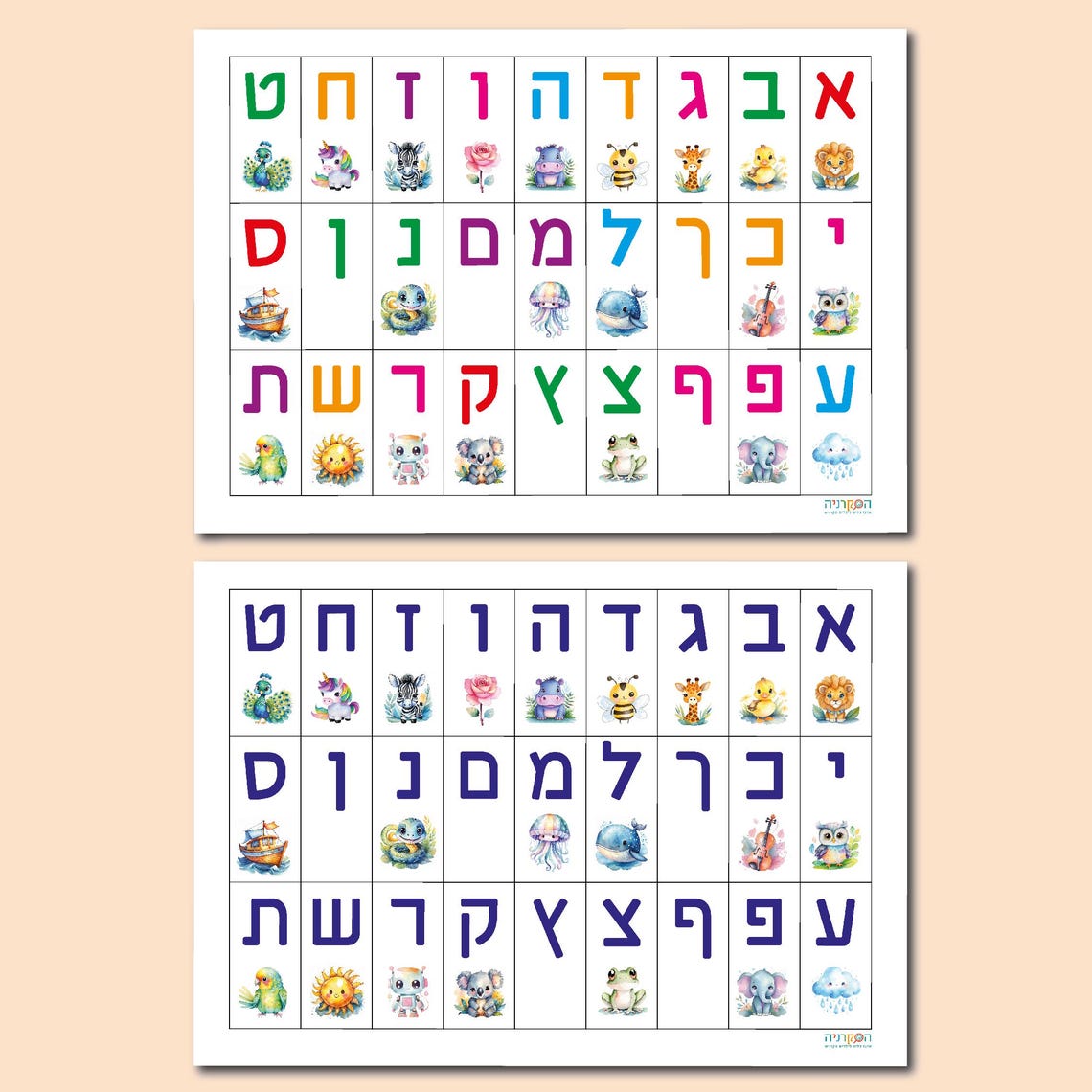 Hebrew Alphabet Kit Pdf, Hebrew Alphabet Flashcards, Hebrew Alphabet ...
