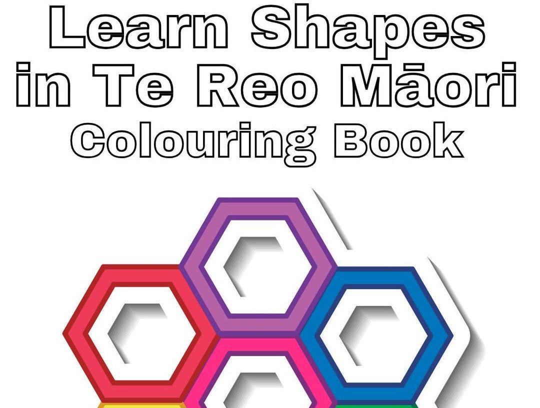 Shapes in Maori Colouring Book | Fun Learning - Etsy
