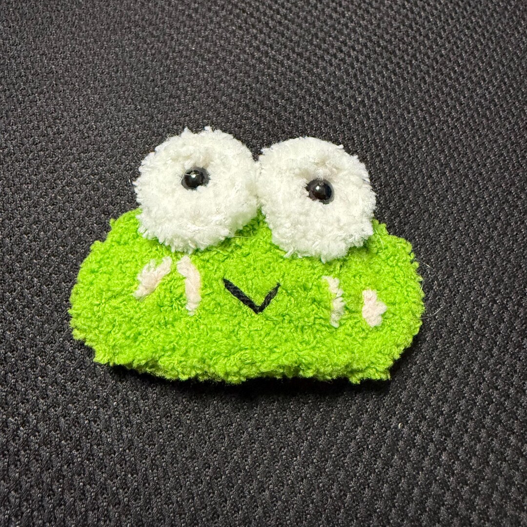 Handmade Green Frog Hair Clip - Cute Animal Accessory, Kawaii Frog ...
