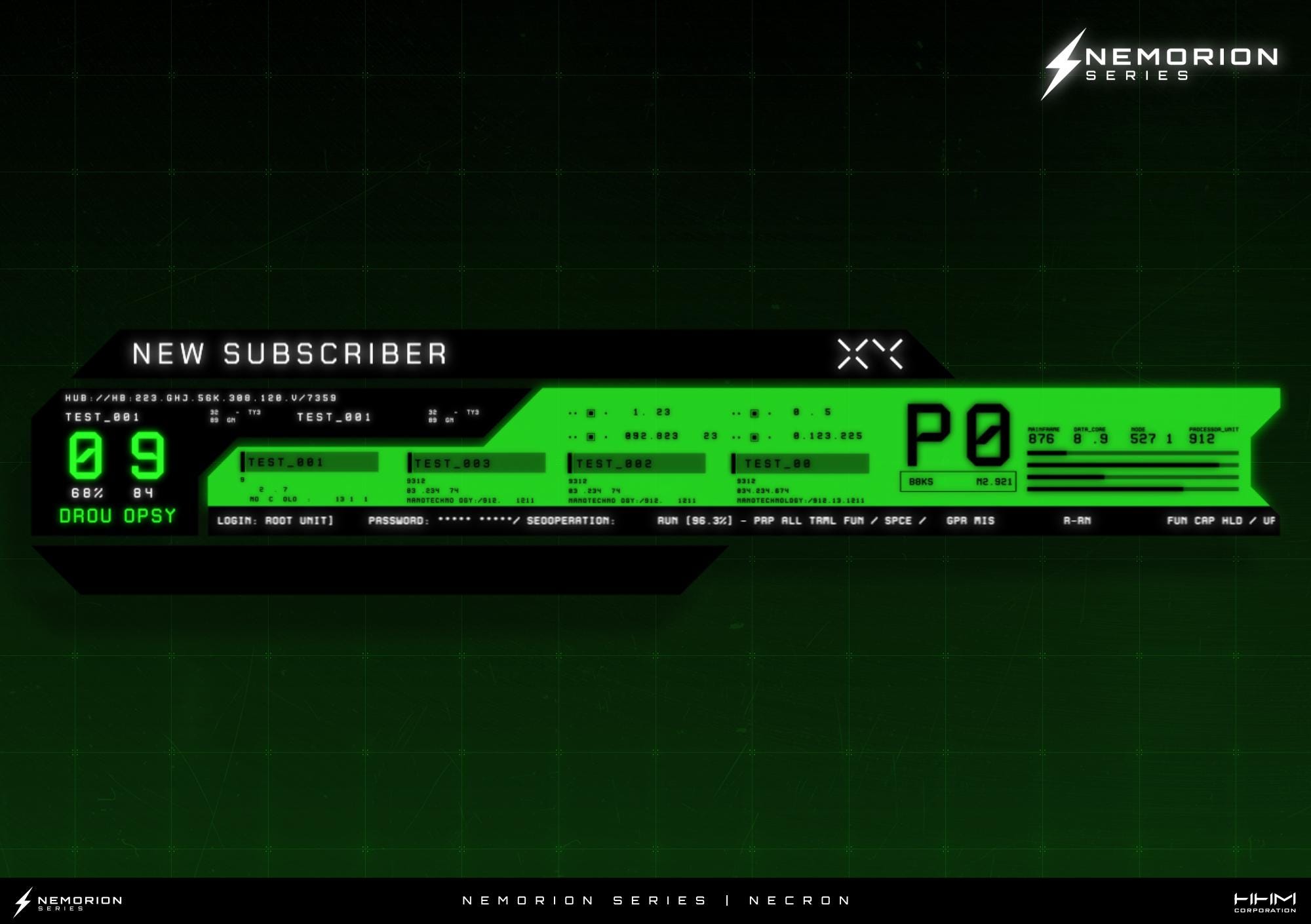 Nemorion Series Necron | Overlay Streaming Package | Twitch, Kick, OBS ...