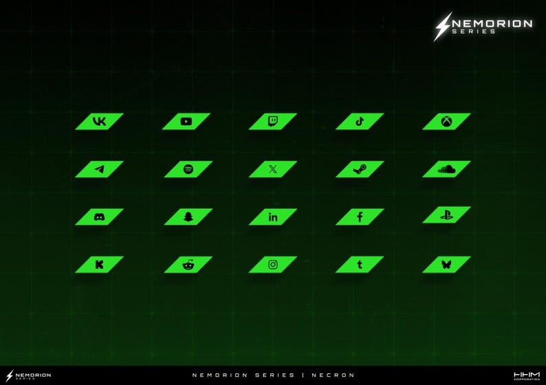 Nemorion Series Necron | Overlay Streaming Package | Twitch, Kick, OBS ...