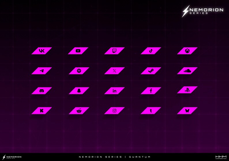 Nemorion Series Quantum | Overlay Streaming Package | Twitch, Kick, OBS ...