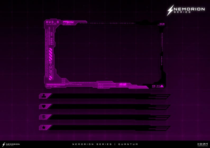 Nemorion Series Quantum | Overlay Streaming Package | Twitch, Kick, OBS ...