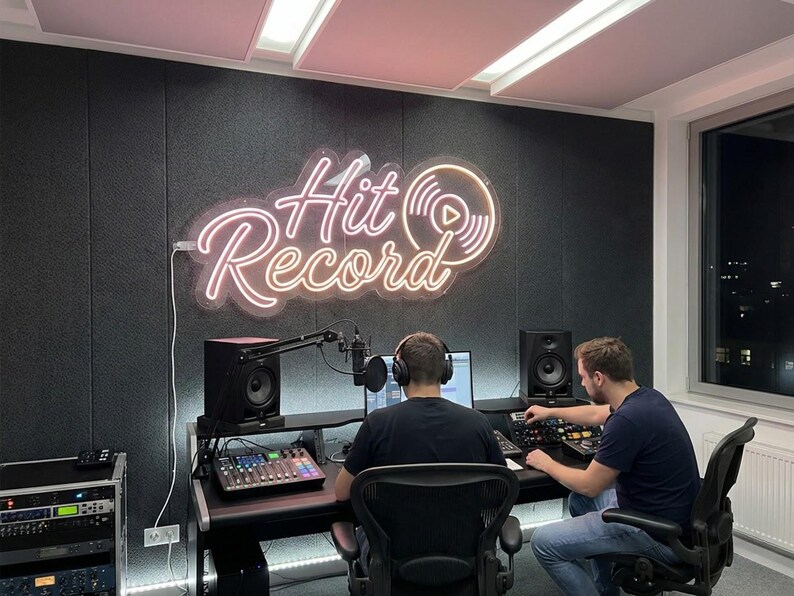 Custom Music Neon Sign | Studio, Band, Event LED Decor - Etsy