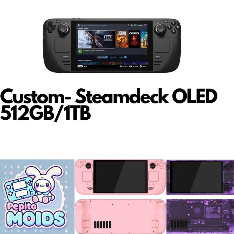 Custom Steam Deck – Fully Personalized Console Mod & Shell Swap Service ...