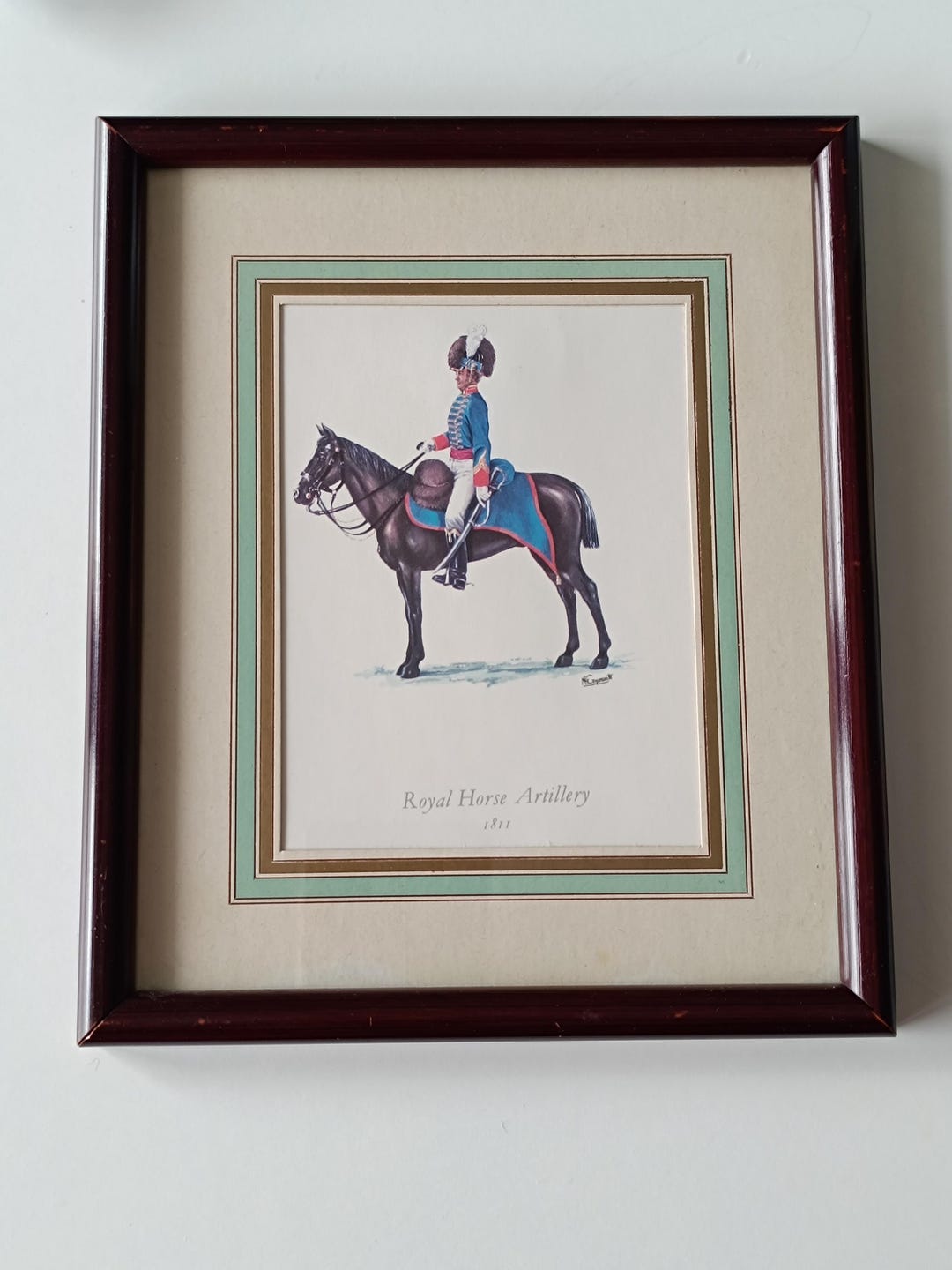 Reproduction, Small Lithograph, Royal Horse Artillery, 1811. - Etsy