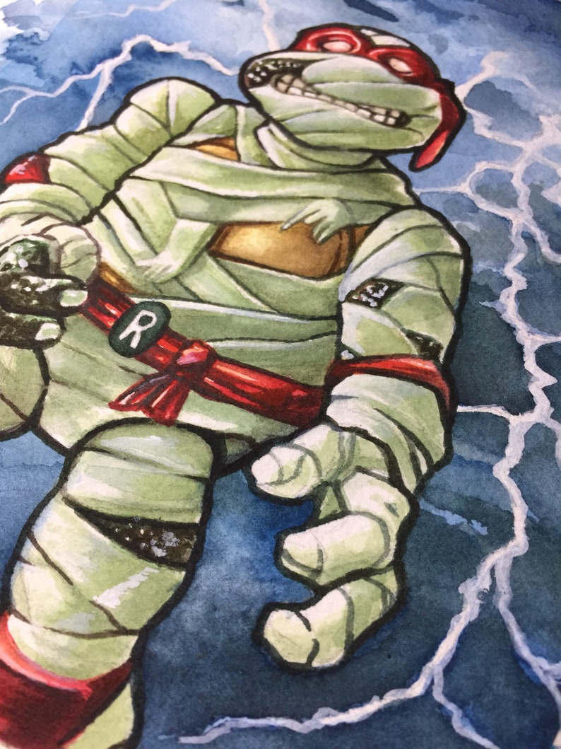 Raph as the Mummy Original Teenage Mutant Ninja Turtles | Etsy