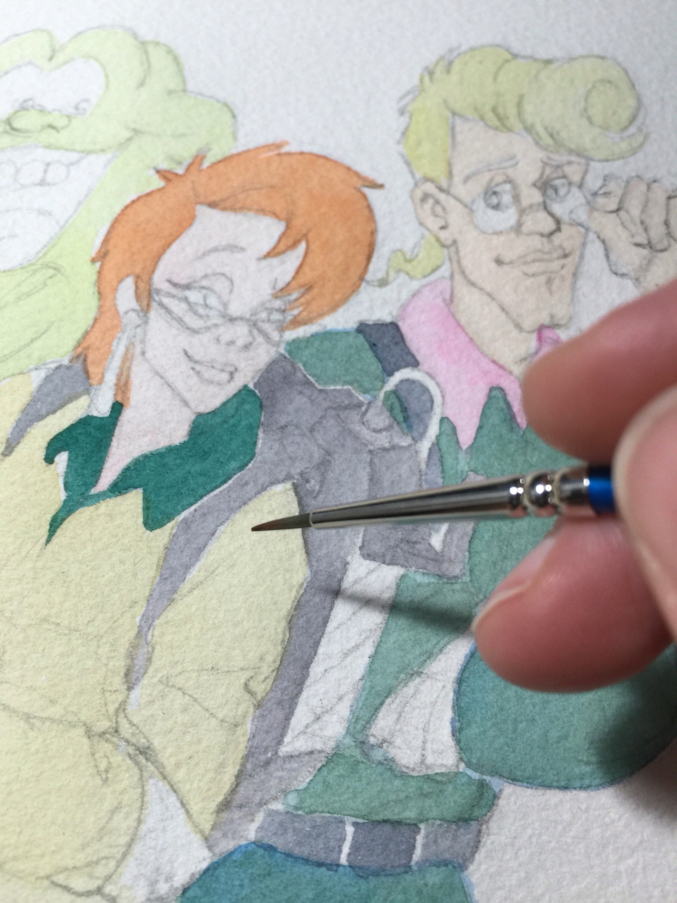 The Real Ghostbusters Fanart Original Watercolour Painting - Etsy Canada