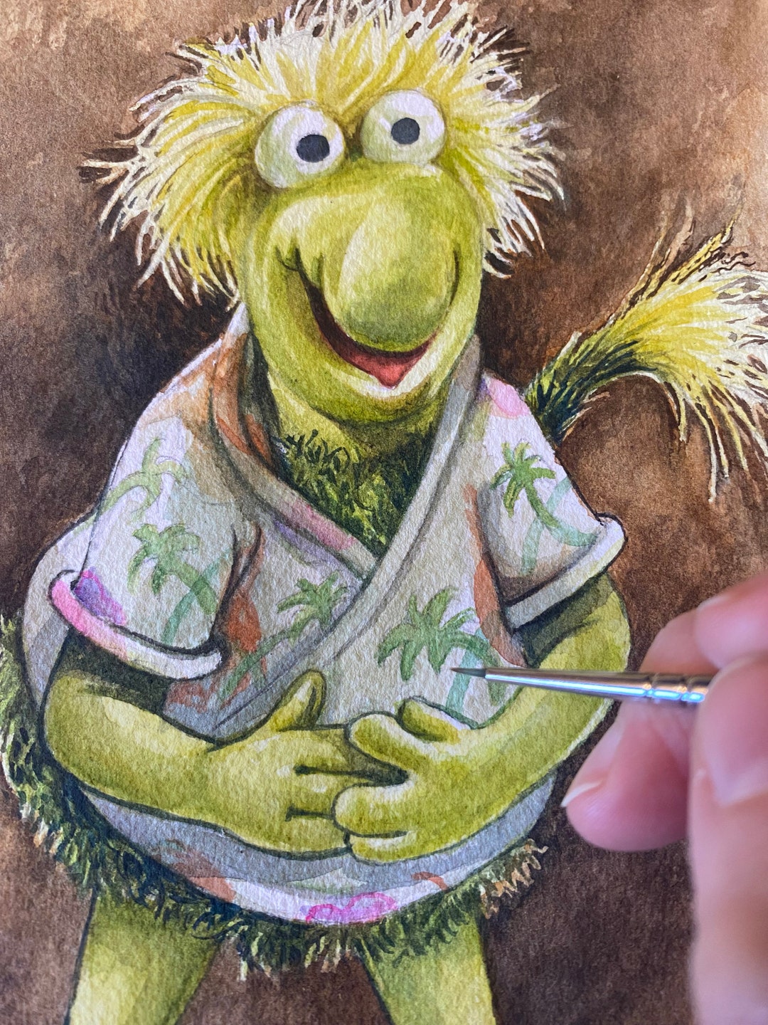 Wembley Fraggle Watercolour Original Painting - Etsy