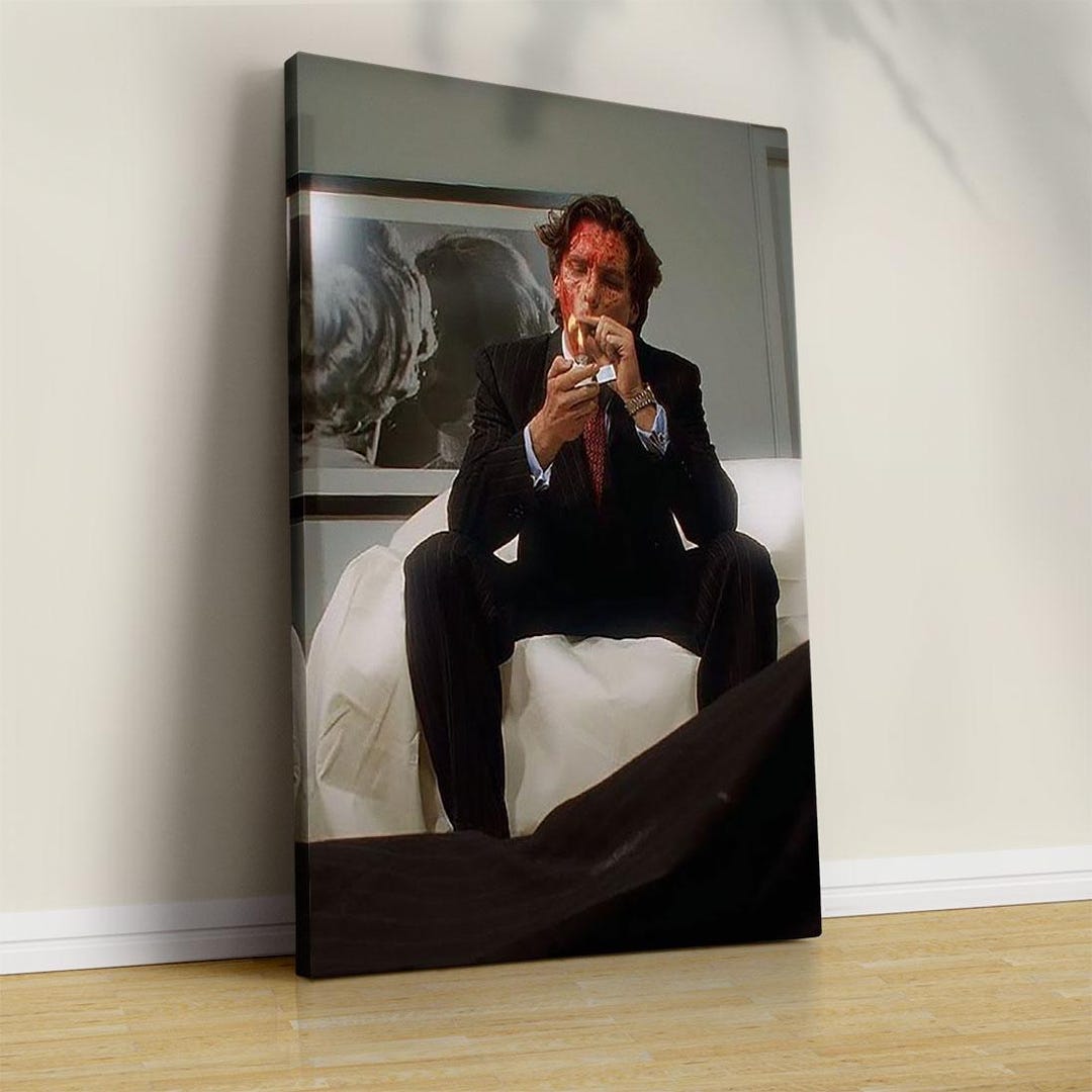 Patrick Bateman Poster – American Psycho Wall Art, Black&white Cult ...