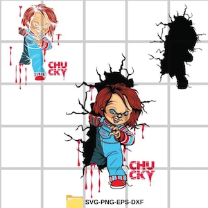 Chucky Svg Bundle, Horror Movie Character SVG, Killer Digital File ...