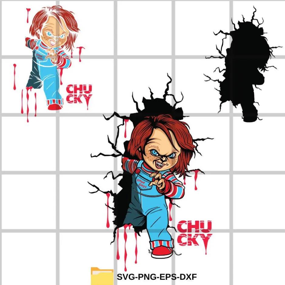 Chucky Svg Bundle, Horror Movie Character SVG, Killer Digital File ...
