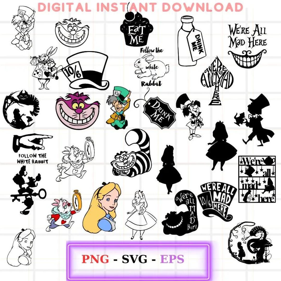 Paquete SVG de Alicia en el País de las Maravillas, Alicia SVG ...